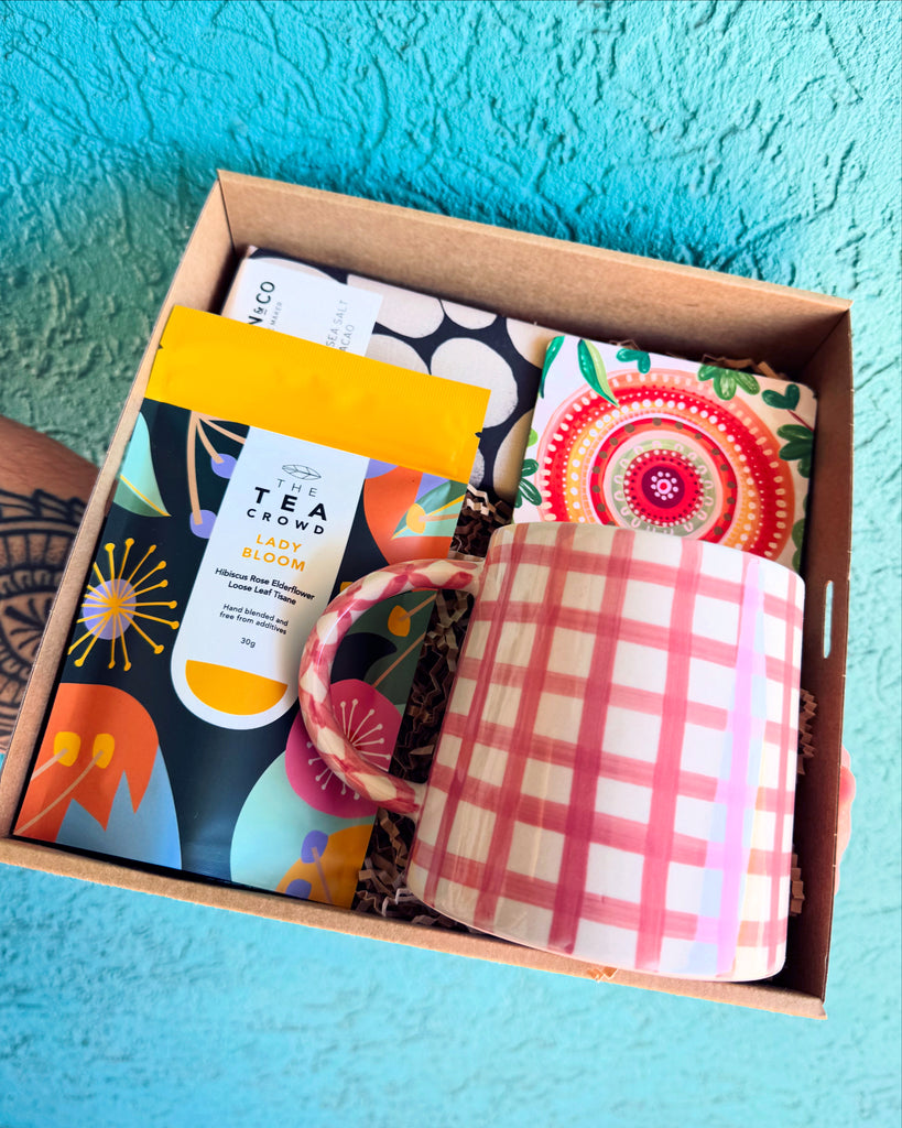 Checkers Gift Box – Poppy & Cotton